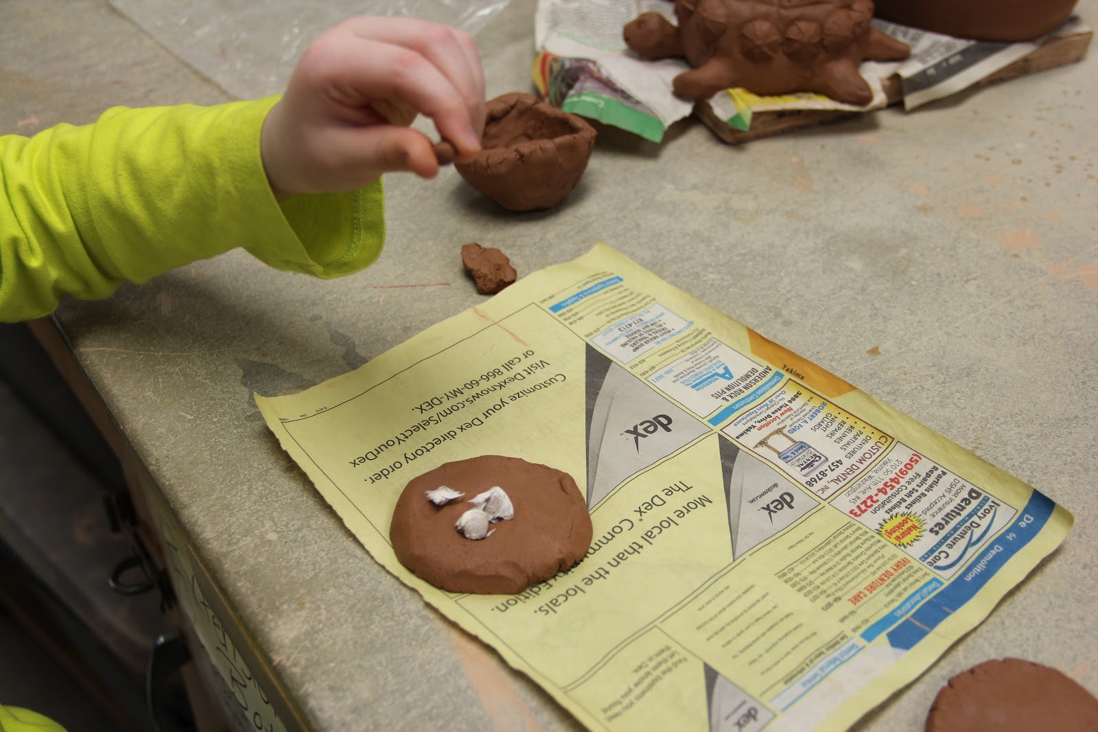 Rachel Dorn Ceramic Sculpture: Second Grade Clay Rattle Project