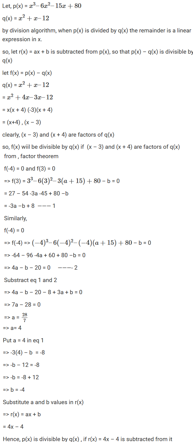R.D. Sharma Solutions Class 9th: Ch 6 Factorization of Polynomials ...