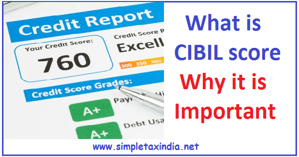 What is CIBIL score & Why it is Important | SIMPLE TAX INDIA