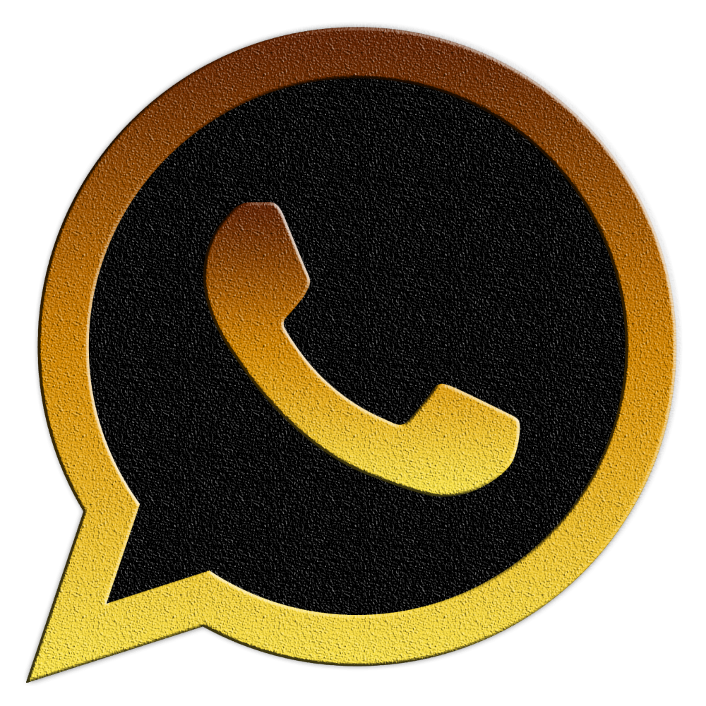 Gold Whatsapp Icon - Usama Mughal PNG File HD