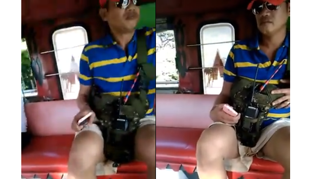 Pervert Jeepney Passenger Flashing His Manhood To Female Passenger In