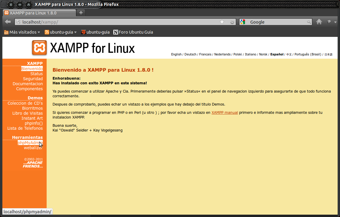 (PDF) Ubuntu-guia: Instalar Xampp 1 8.0 en Ubuntu 12 04 - DOKUMEN.TIPS