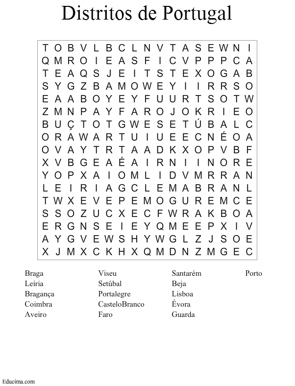 Sorrisos no Olhar: Sopa de Letras