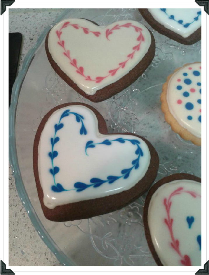 Cupcakes Adictos: Galletas decoradas con técnica de marmolado