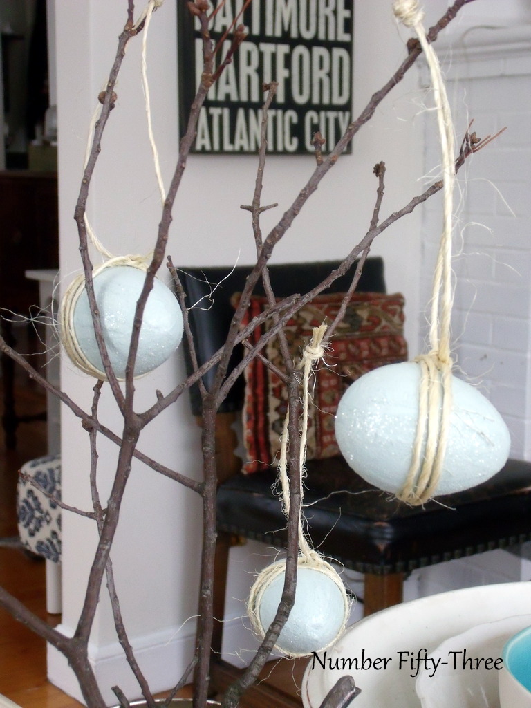 Number Fifty-Three: Simple Easter Egg Tree Craft