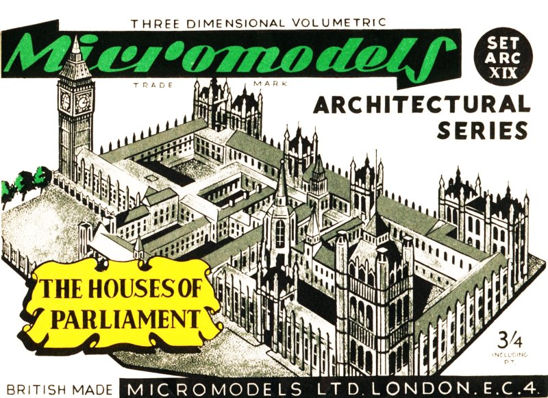 papercraft-database: Micromodels - Houses of Parliament