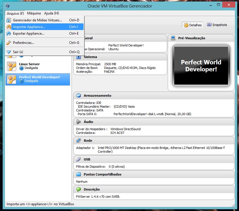 Criar Server de PW 1.4.6 V80 Com datas PT-BR ~ Criando o Seu Servidor ...