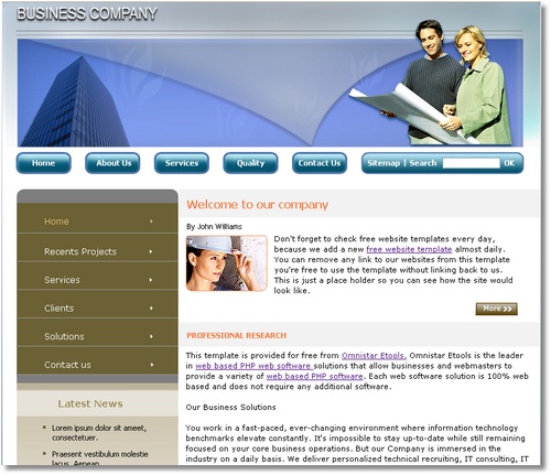 Download free website templates - PSD, HTML, Flash, CSS: Download 12 ...