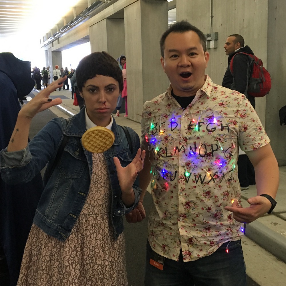 nerdy views: Stranger Things Wall Cosplay