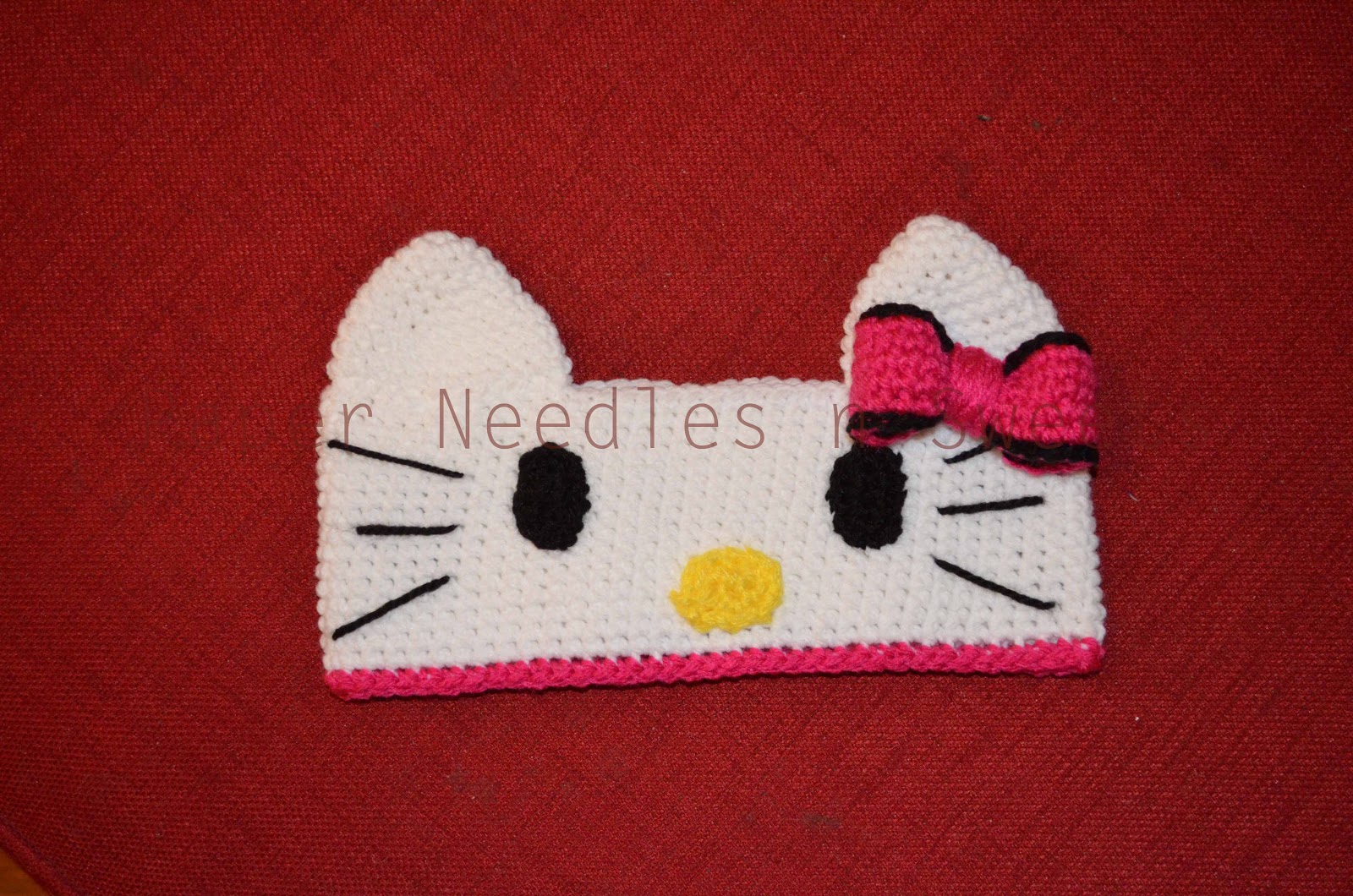 Paper, Needles n Sweets : Hello Kitty Crochet Headband