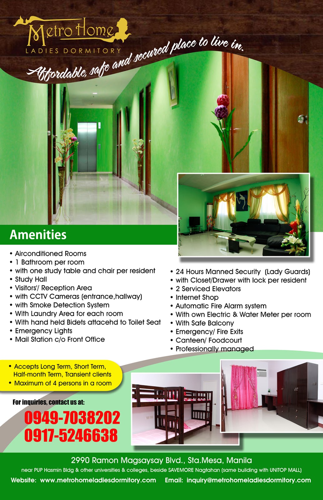 MetroHome Ladies Dormitory