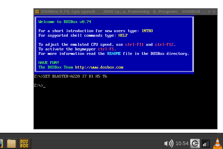 How to install dosbox and running the games/apps on Archlinux