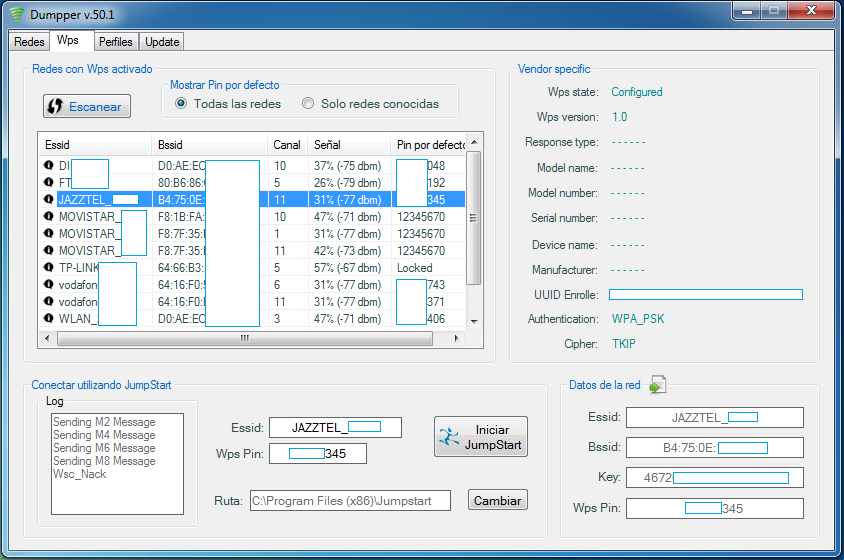 Wifi,Dumper V 50.02 HACKEA WPA/PSK2 2015 [FACIL]