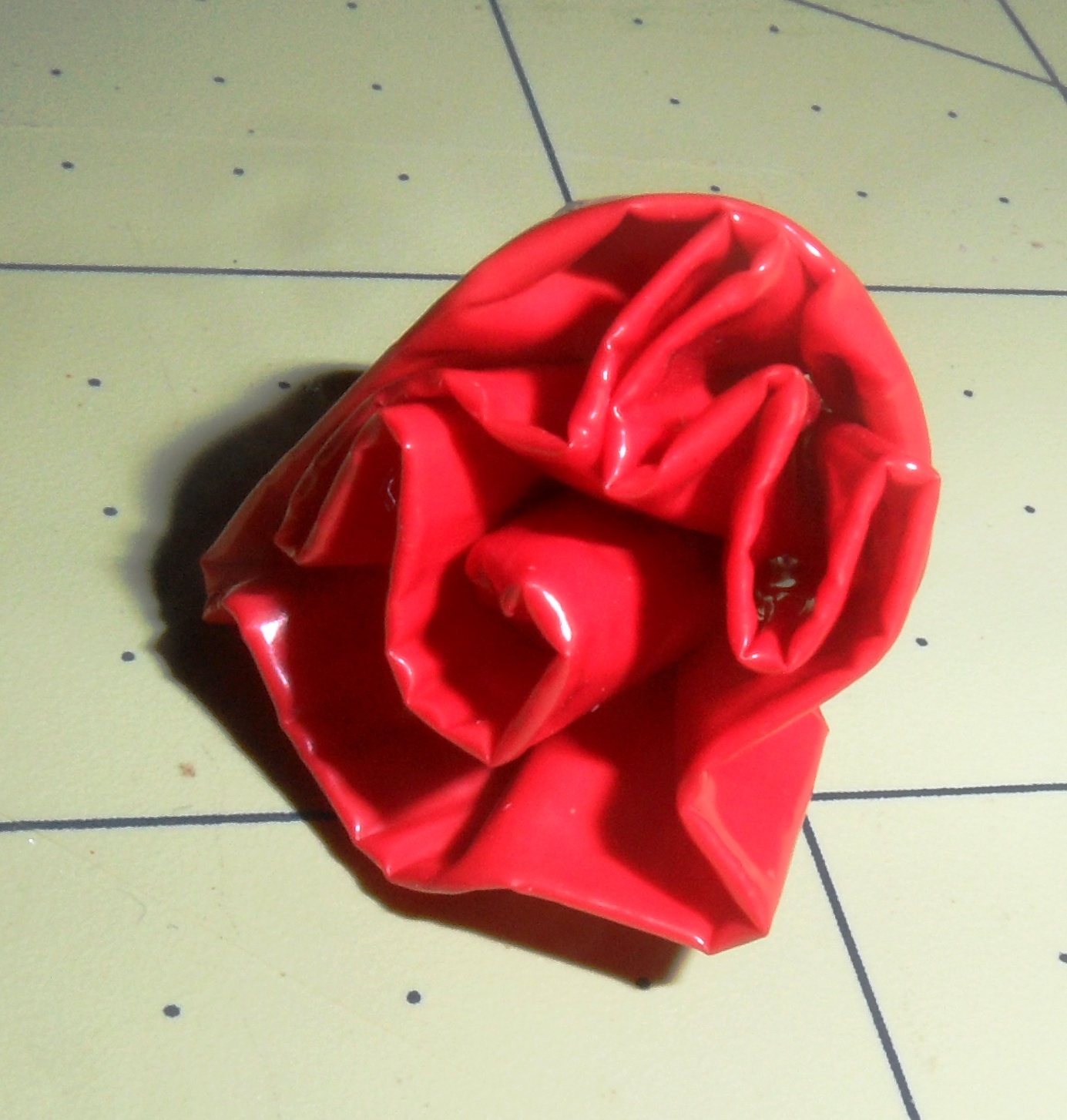 Red Duck Tape Rose Ring!