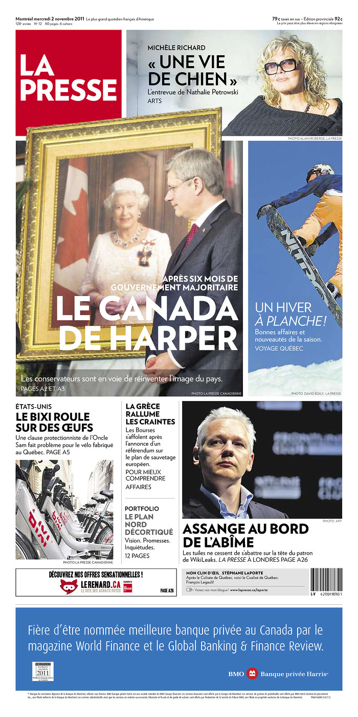 The Research of Sophie Egler: La Presse new logo