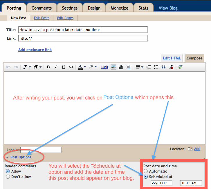 April Blogging from A to Z Challenge: How to save a post for a later ...