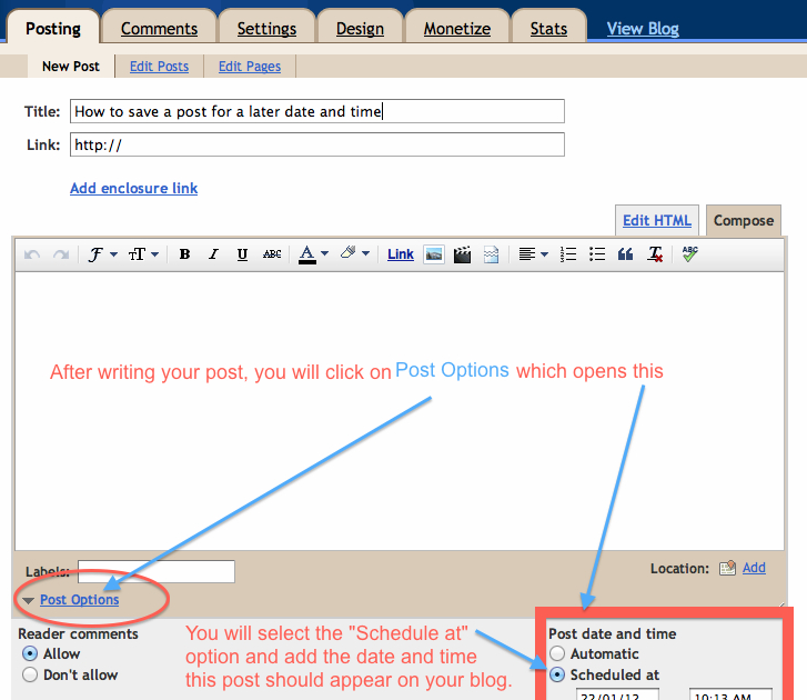 April Blogging from A to Z Challenge: How to save a post for a later ...