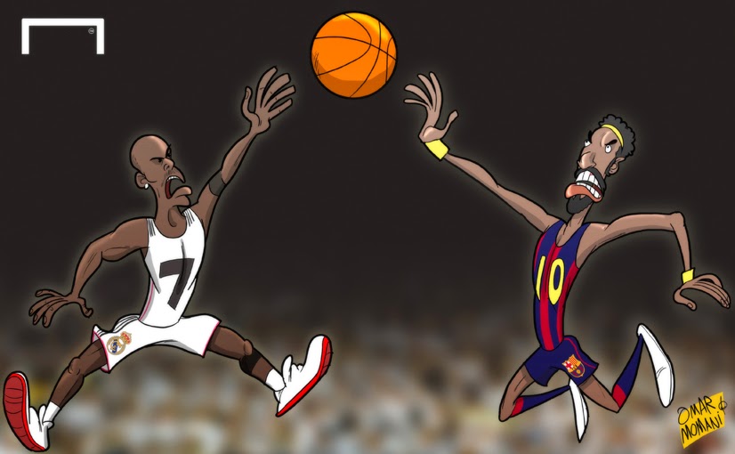 Omar Momani cartoons: Michael Jordan