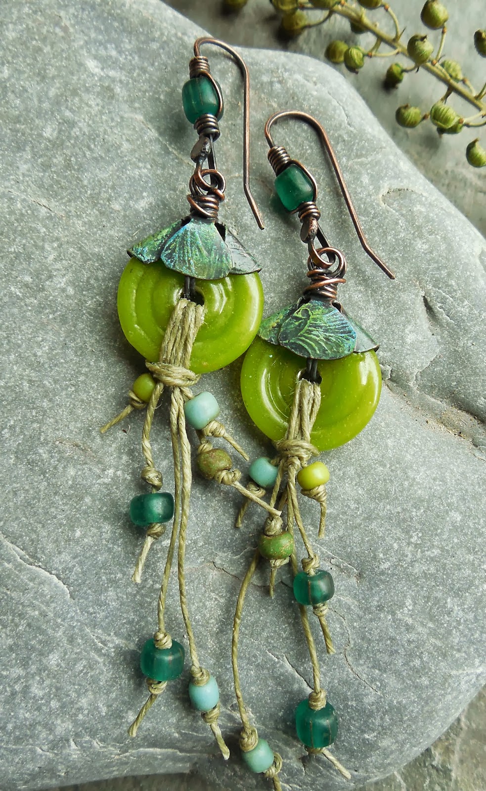 Earrings Everyday: Little Green Things