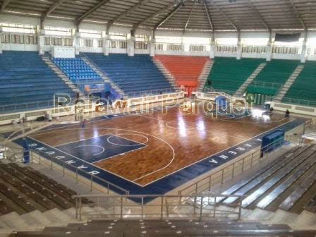 Dokumentasi Pemasangan Parket GOR Basket | C-tra Arena