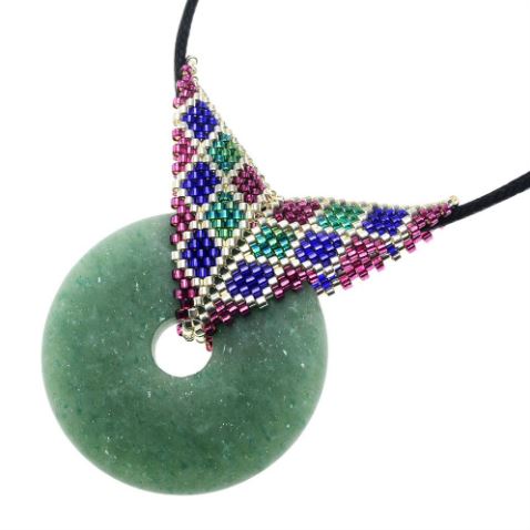 Beaded Bail Tutorial for Gemstone Donuts - The Beading Gem's Journal