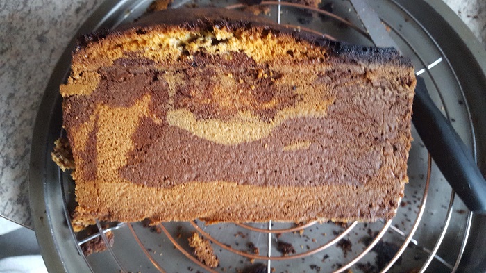 La Folle Gourmande: Le cake marbré croustillant feuillantine praliné