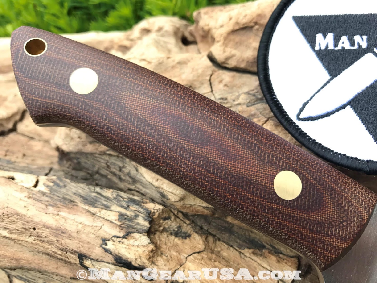 Man Gear: Bob Dozier Knives Custom Knife, Brown Canvas Micarta