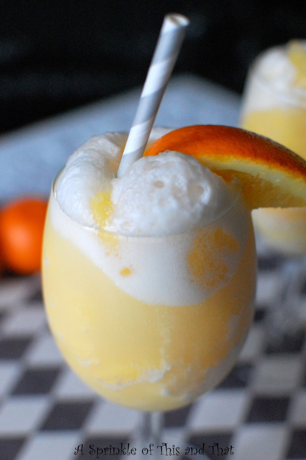 A Sprinkle of This and That: Orange Cream Mimosa Mocktail