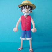 Monkey D Luffy Papercraft Model | Papercraft Free Download And Paper ...