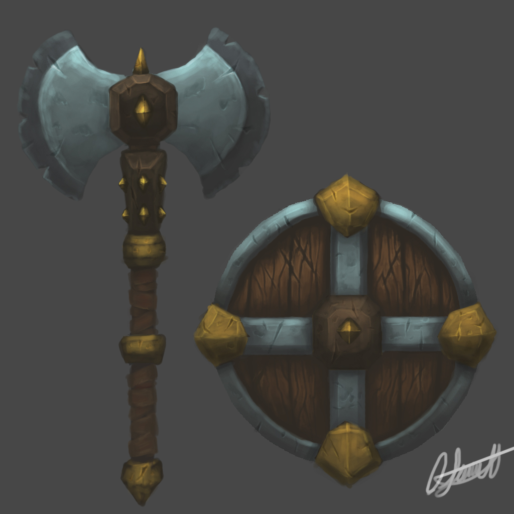 OJ ENVIRONMENT ARTIST BLOG: Blizzard Style texture painting exercise ...