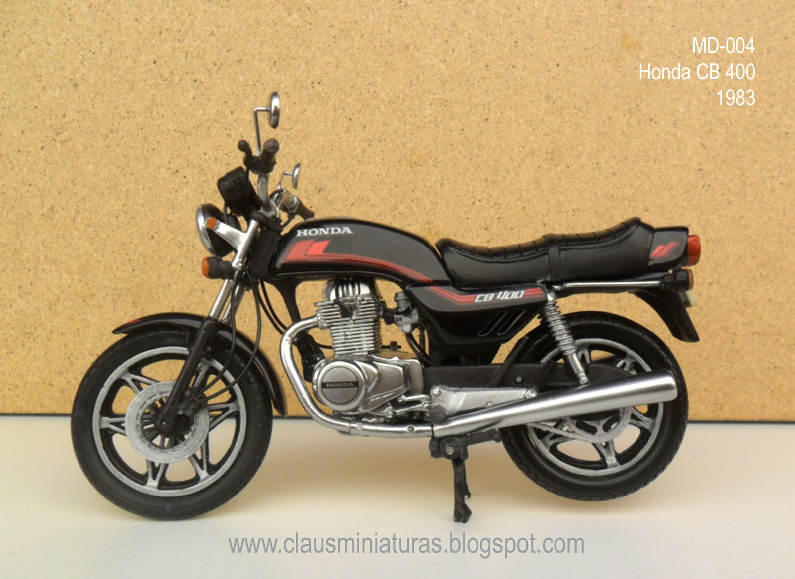Claus Miniaturas: Miniatura Honda CB 400 1983