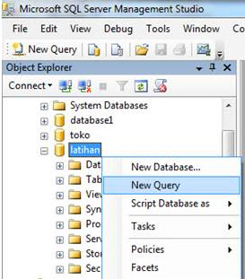 Sistem Informasi: Tutorial Membuat Tabel Database di SQL Server 2008
