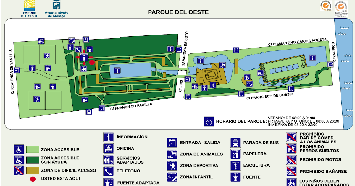 mapa del parque