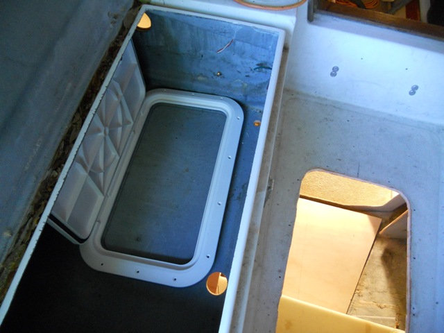 Ericson 25, Oystercatcher: Lazarette Modifications, Part 2: New Hatches