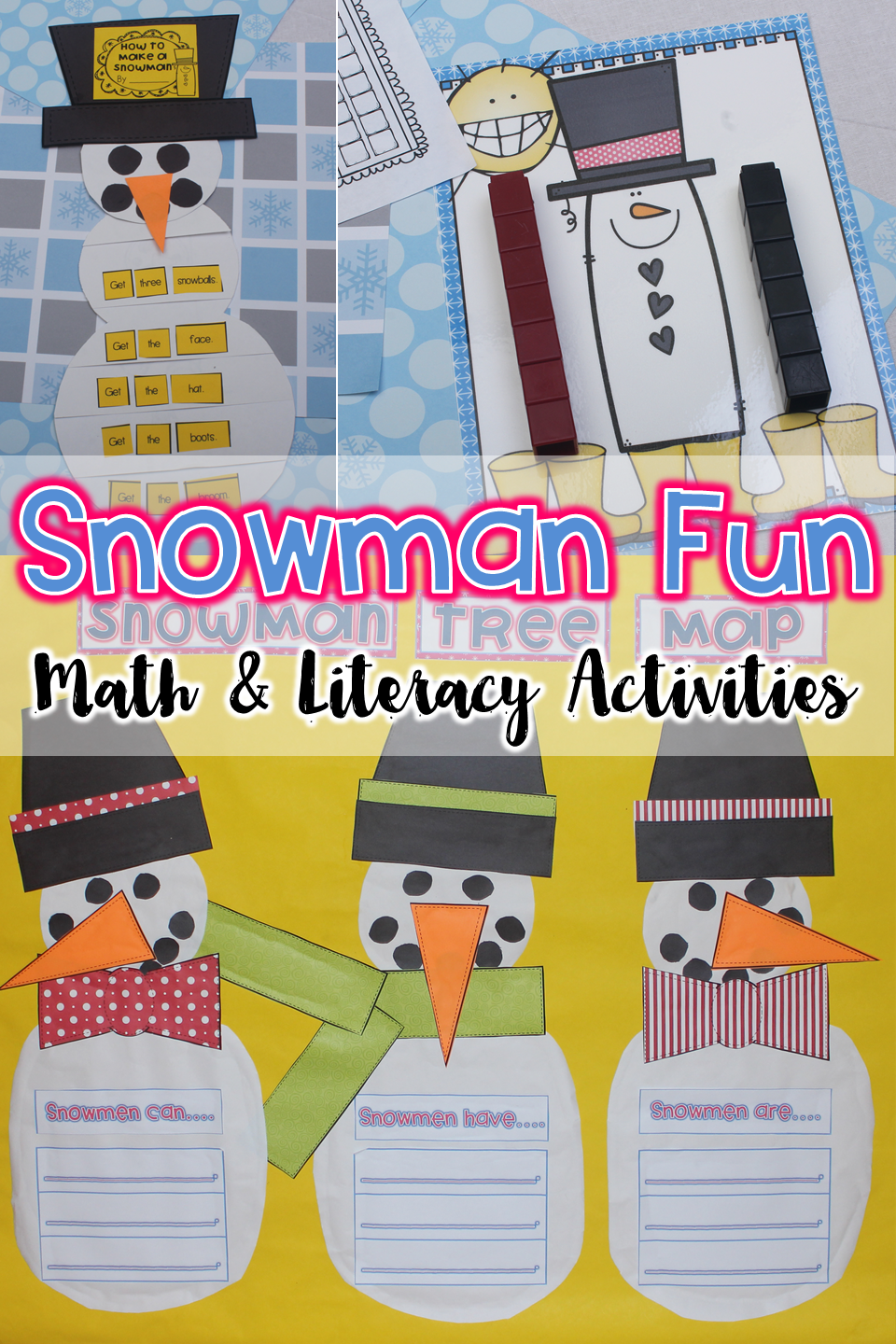 KinderGals: Snowman Fun: Math and Literacy Activities for the Little Ones