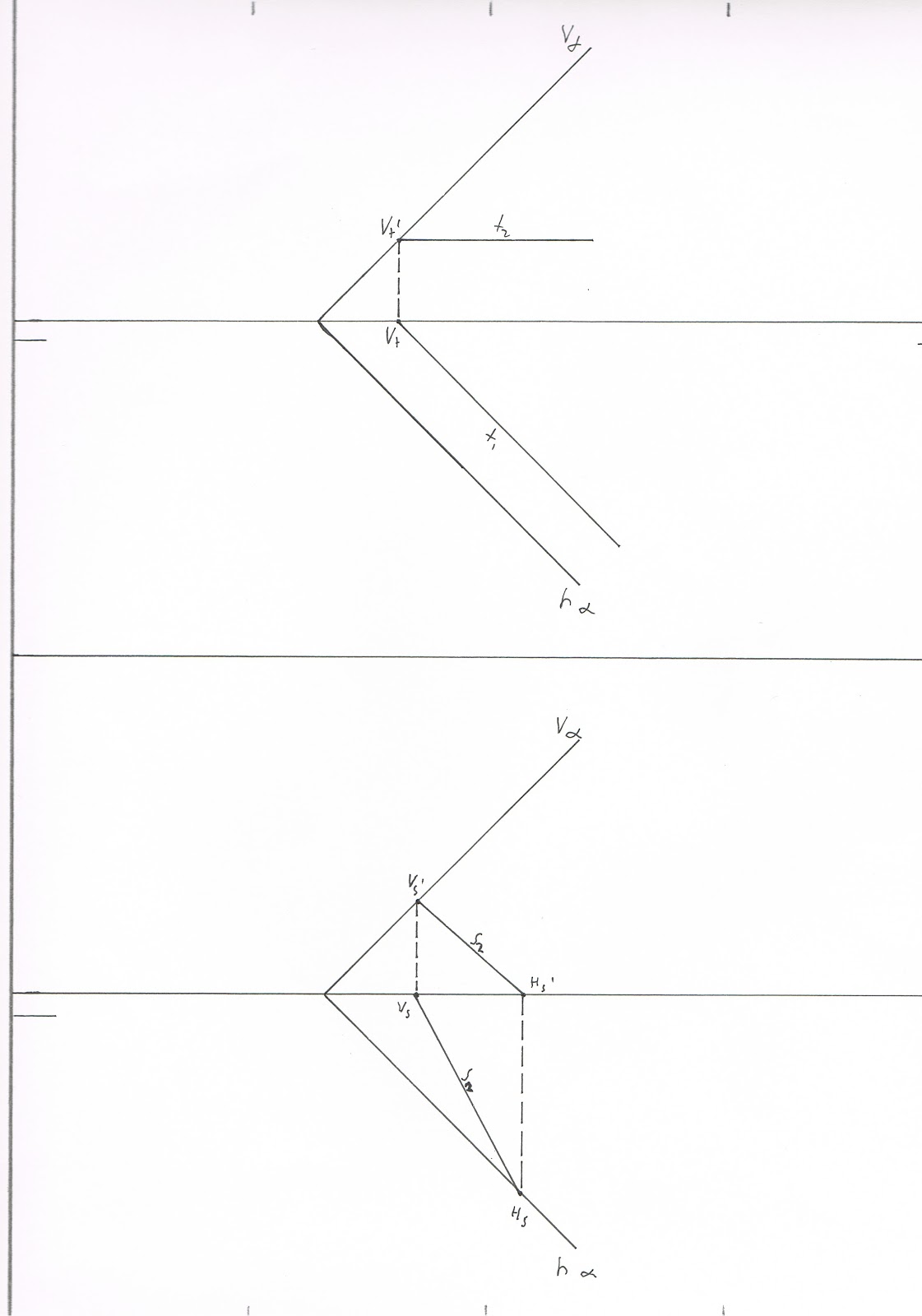 El Sistema Diédrico : PLANOS EN DIÉDRICO
