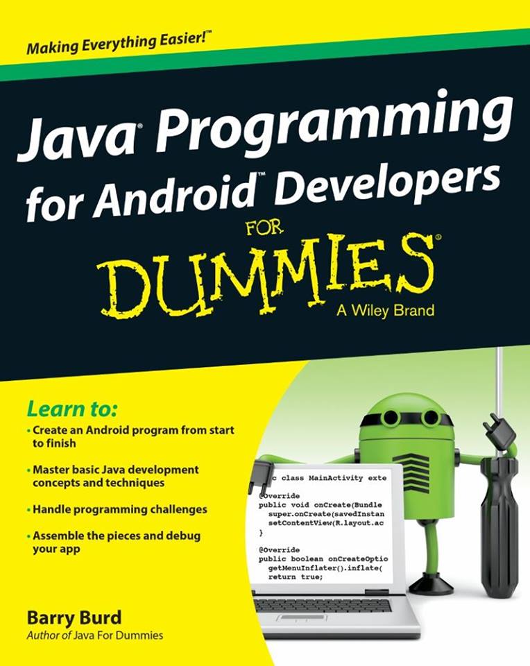 It Free Ebooks Java Programming For Android Developers For Dummies 1st Edition