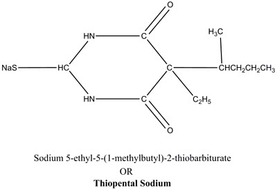 Medicinal chemistry of Thiopental Sodium