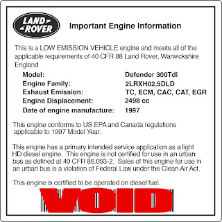 Replacement VIN (vehicle identification number) Stickers: Restoring ...