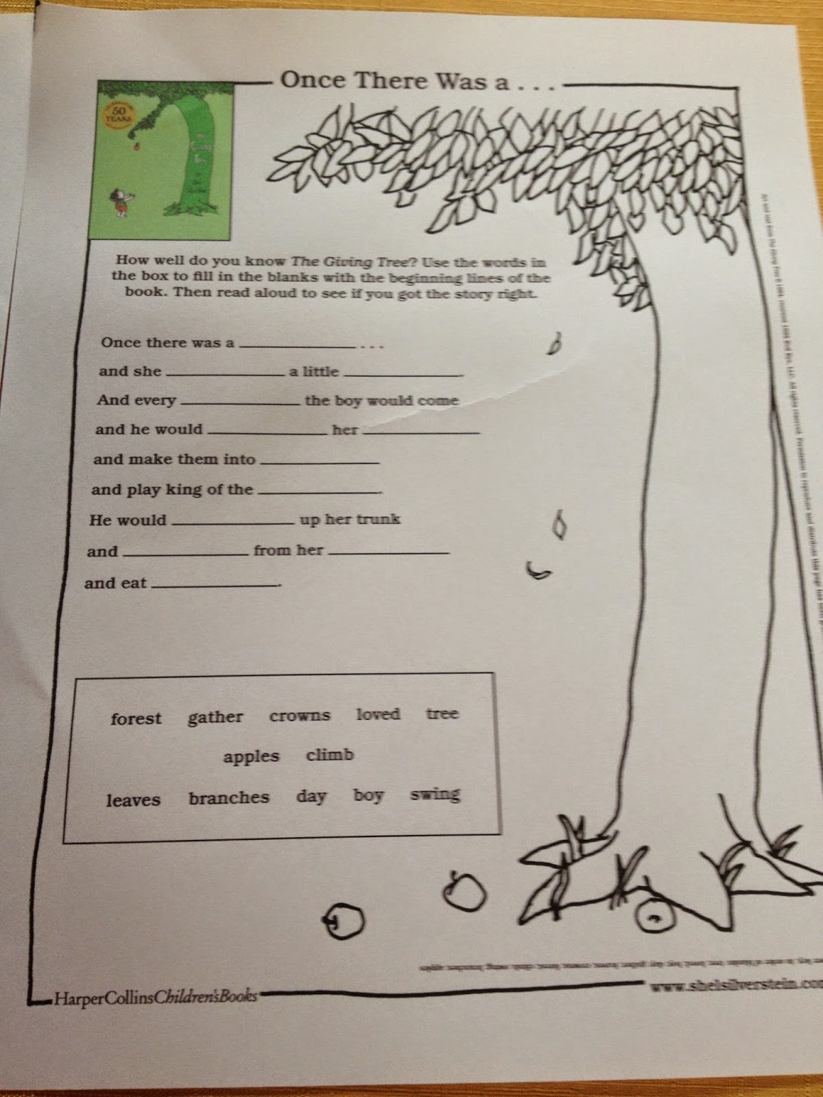 RECOCUENTOS: EL ÁRBOL GENEROSO