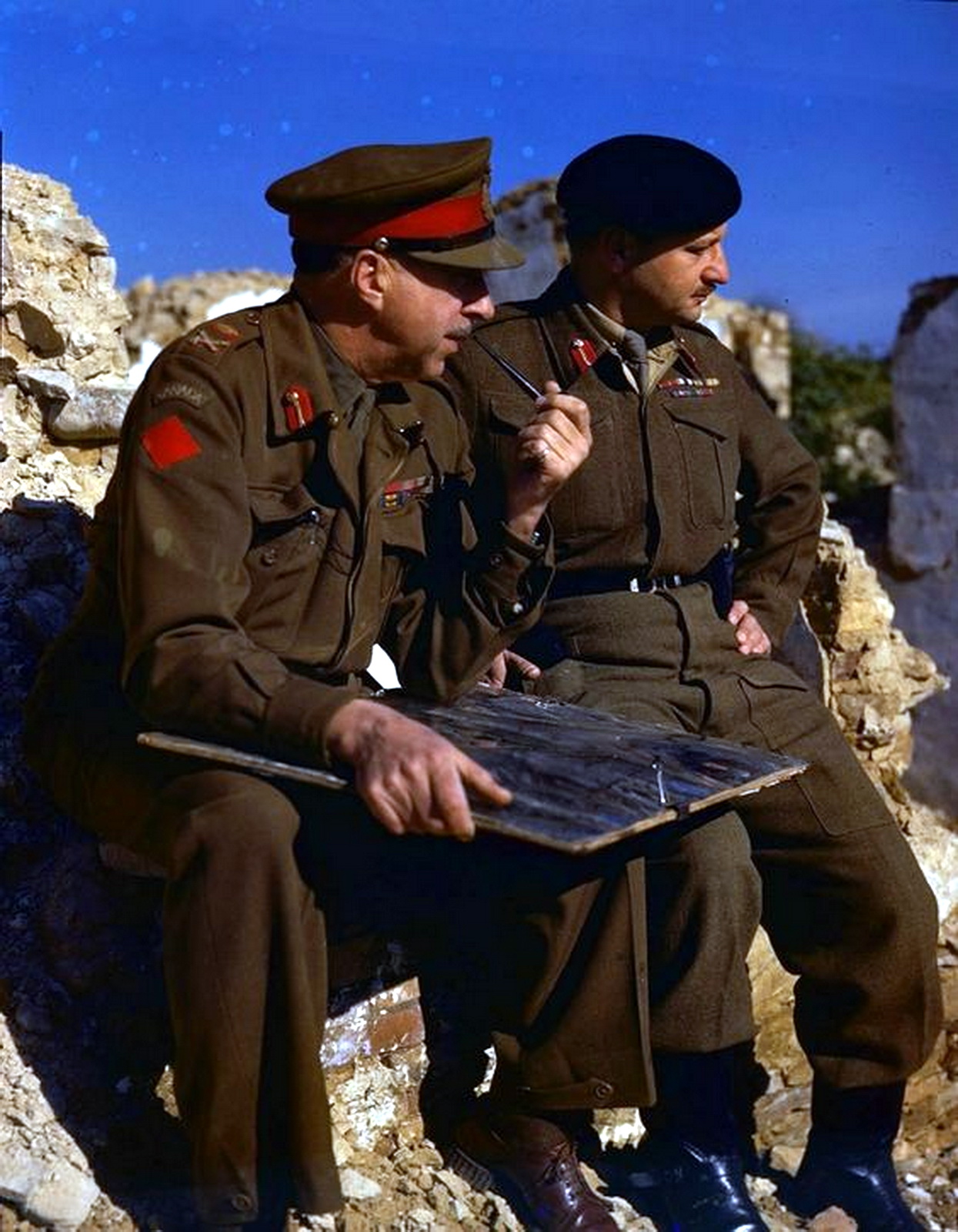 WORLD WAR II BIBLE: Harry Crerar As Well As Tommy Burns Inwards Italy