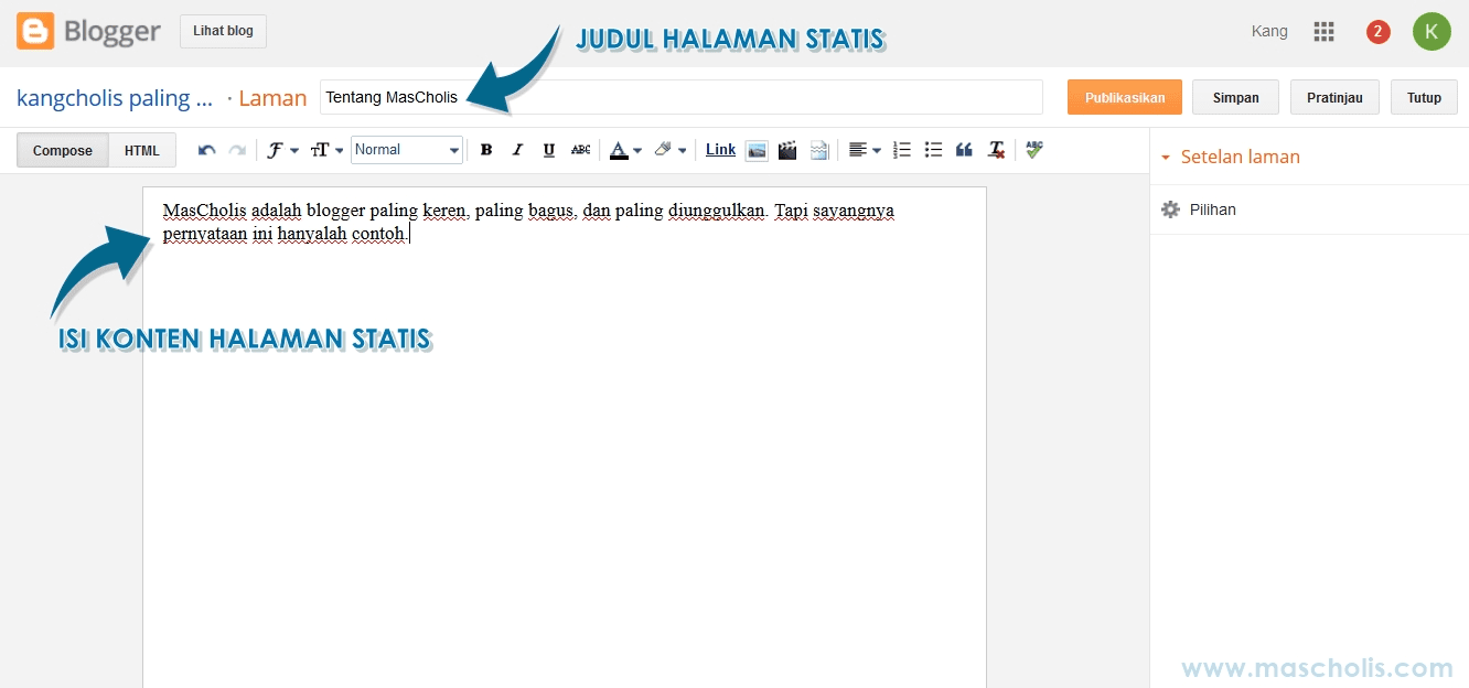 Tutorial Belajar Blogger Lengkap untuk Pemula - TrobosanBlog | TrobosanBlog