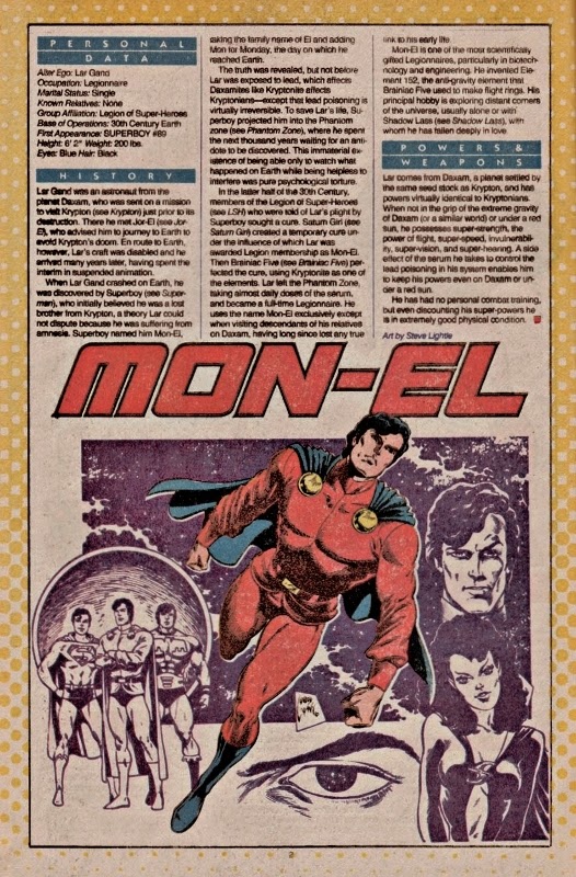 The Legion of Super Bloggers! : Who's Who: Mon-El