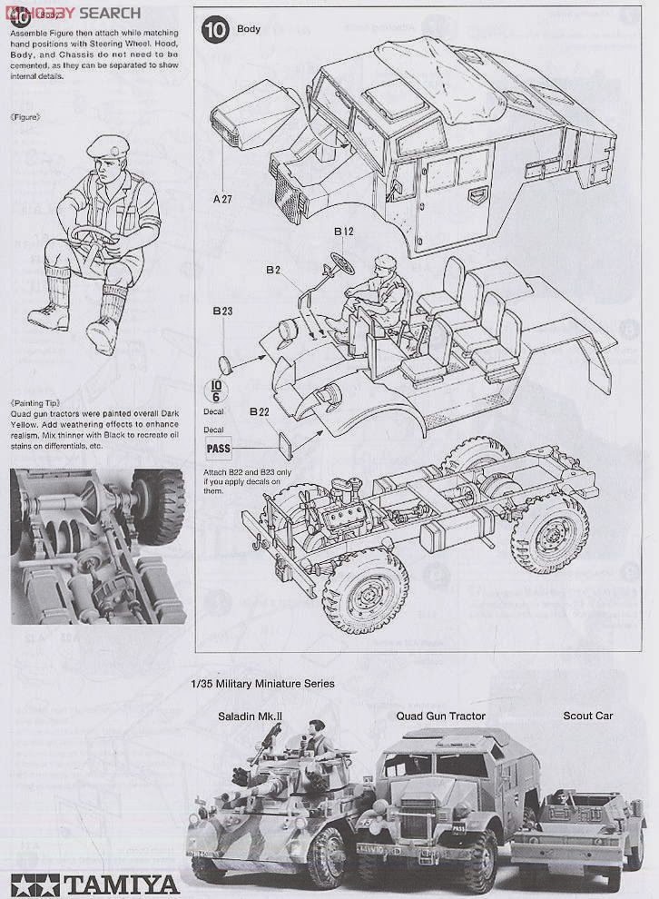 Tamiya 35045 - British Quad Gun Tractor | draw46 one stop hobby shop