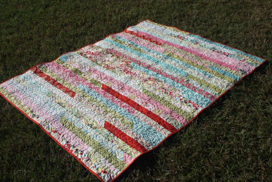 Martha's Blog: 1600 Jellyroll Quilt At Last
