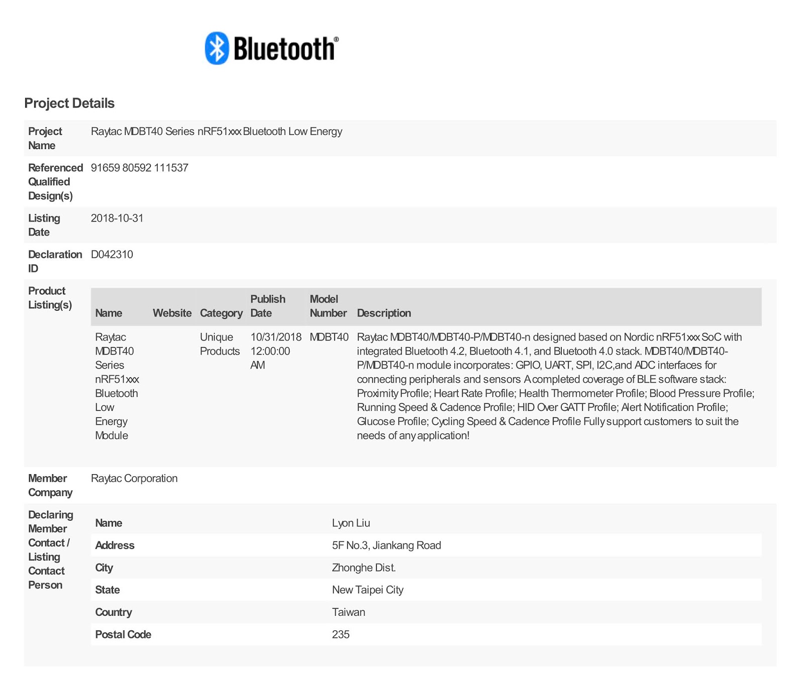 Nordic Bluetooth And Wifi Module Raytac Mdbt40 Series Module Nordic Nrf51 Solution Bt4 2