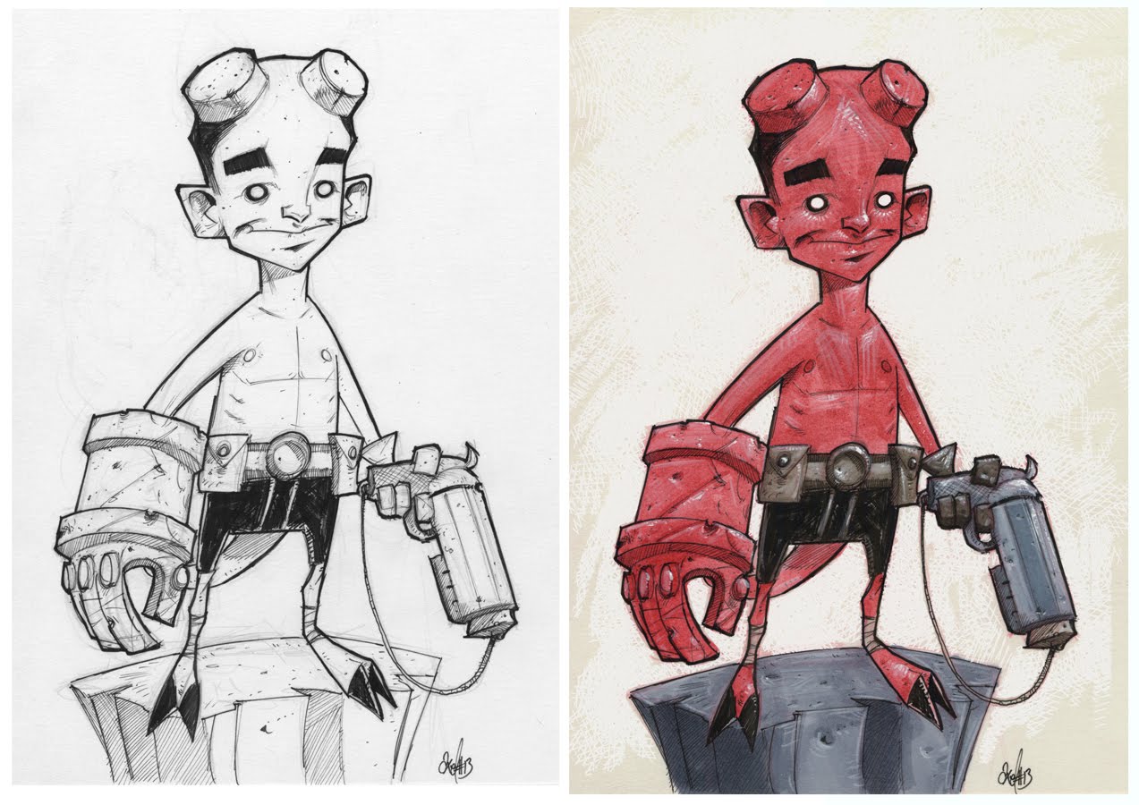 axel#13: Little Hellboy...ready to play.