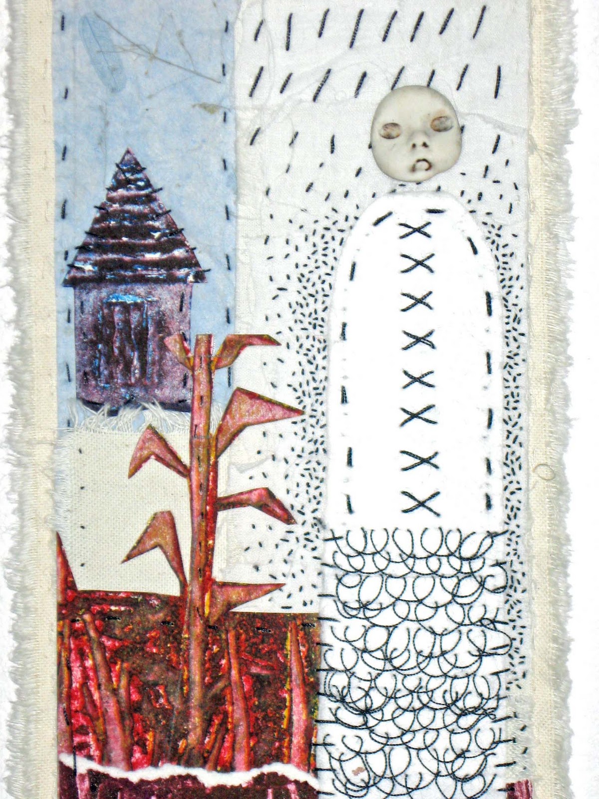 Carla Trujillo - Mixed Media Artist: Mixed Media Fiber Art Collage ...