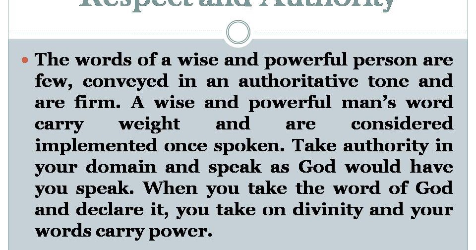 Dare to Succeed: Command Respect and Authority