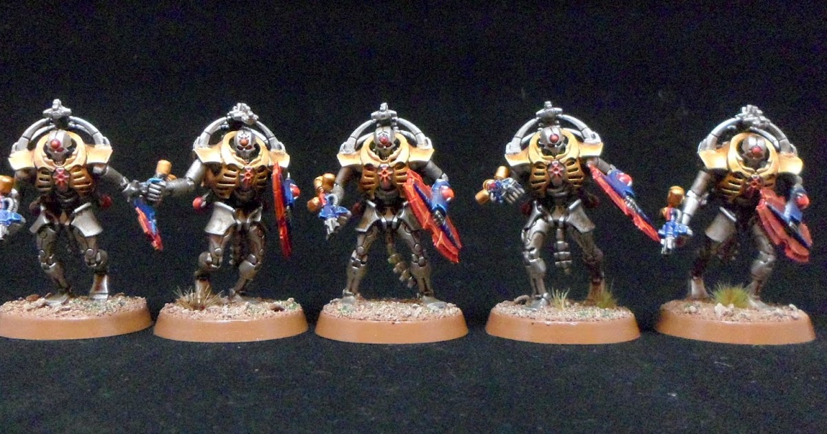 WeeMen: Necron Triarch Praetorians w/ Void Blades and Particle Casters